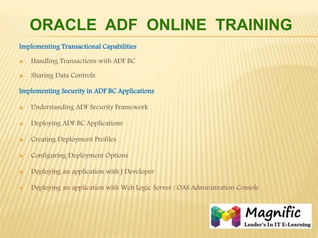 Oracle adf online training | PPTX