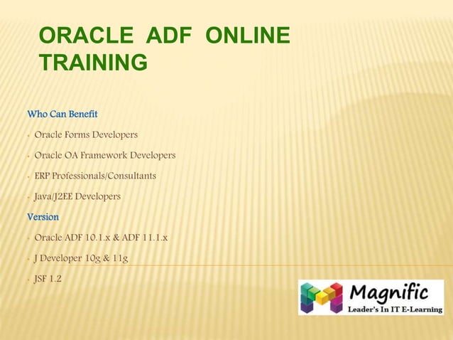 Oracle Adf Online Training Ppt