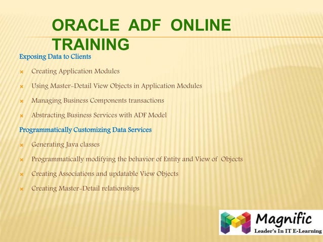 Oracle adf online training | PPTX