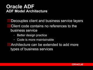 Oracle ADF Overview | PPT | Programming Languages | Computing
