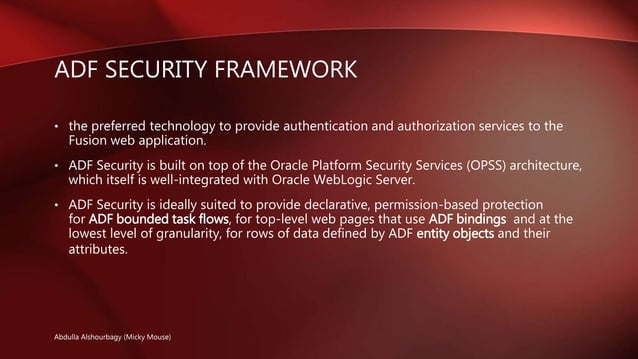 Oracle ِapplication Development Framework Adf Ppt