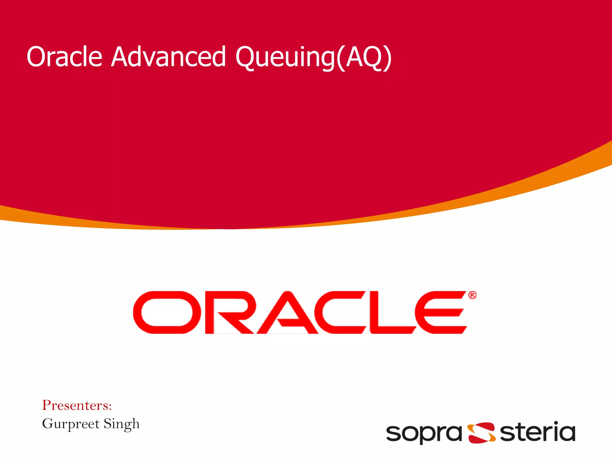 Oracle advanced queuing | PDF