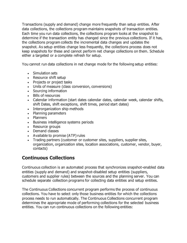 Oracle advanced supply chain planning implementation and user | DOCX ...