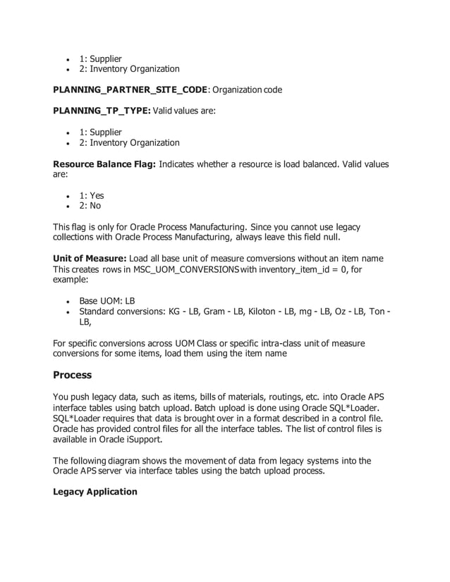 Oracle advanced supply chain planning implementation and user | DOCX ...