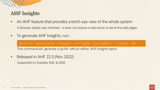 Oracle AHF Insights 23c | PPT