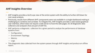 Oracle AHF Insights 23c - Deeper Diagnostic Insights for your Oracle ...