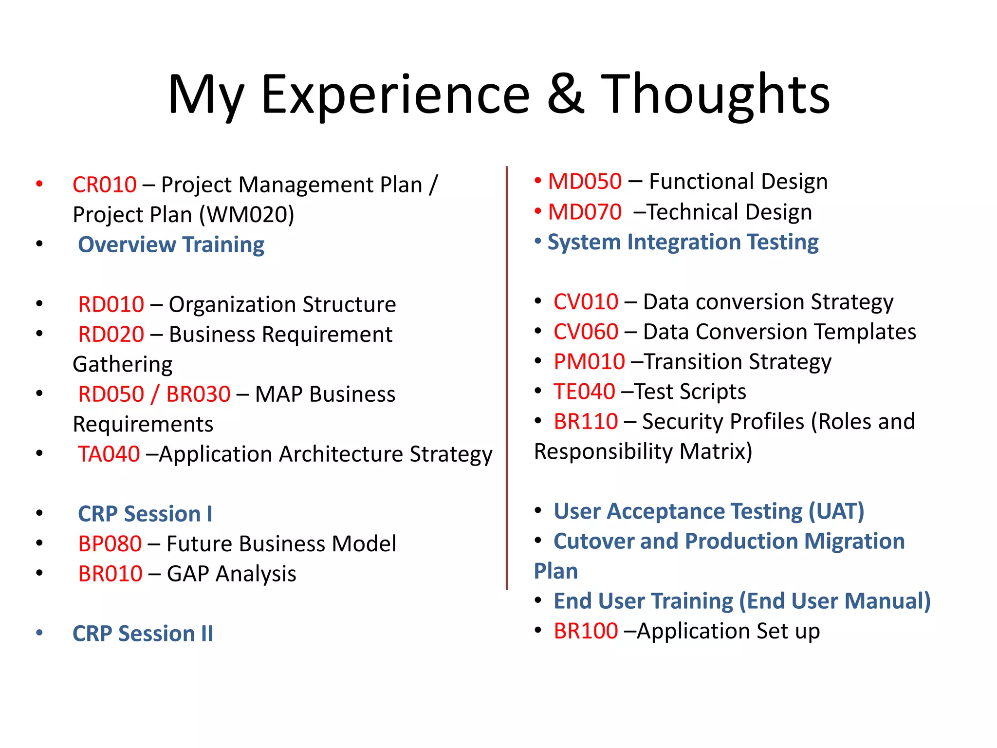 Oracle Aim Methodology | PPTX