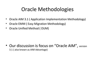 Oracle AIM Methodology | PPS