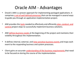 Oracle AIM Methodology | PPS