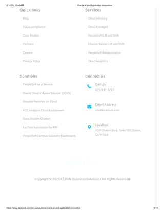 Unlocking Business Potential with Oracle AI and Application Innovation | PDF