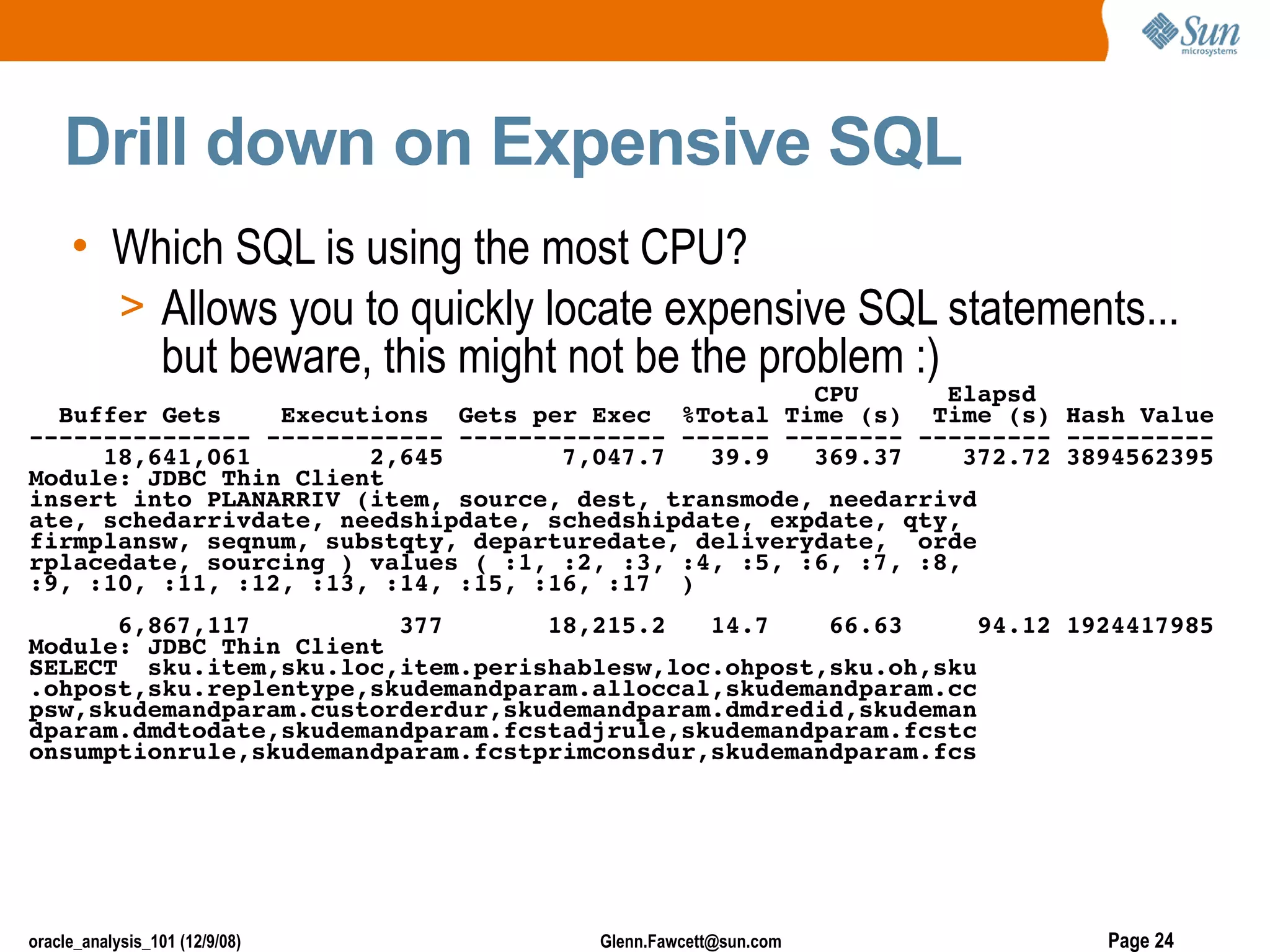 Oracle analysis 101_v1.0_ext | PDF | Databases | Computer Software and Applications