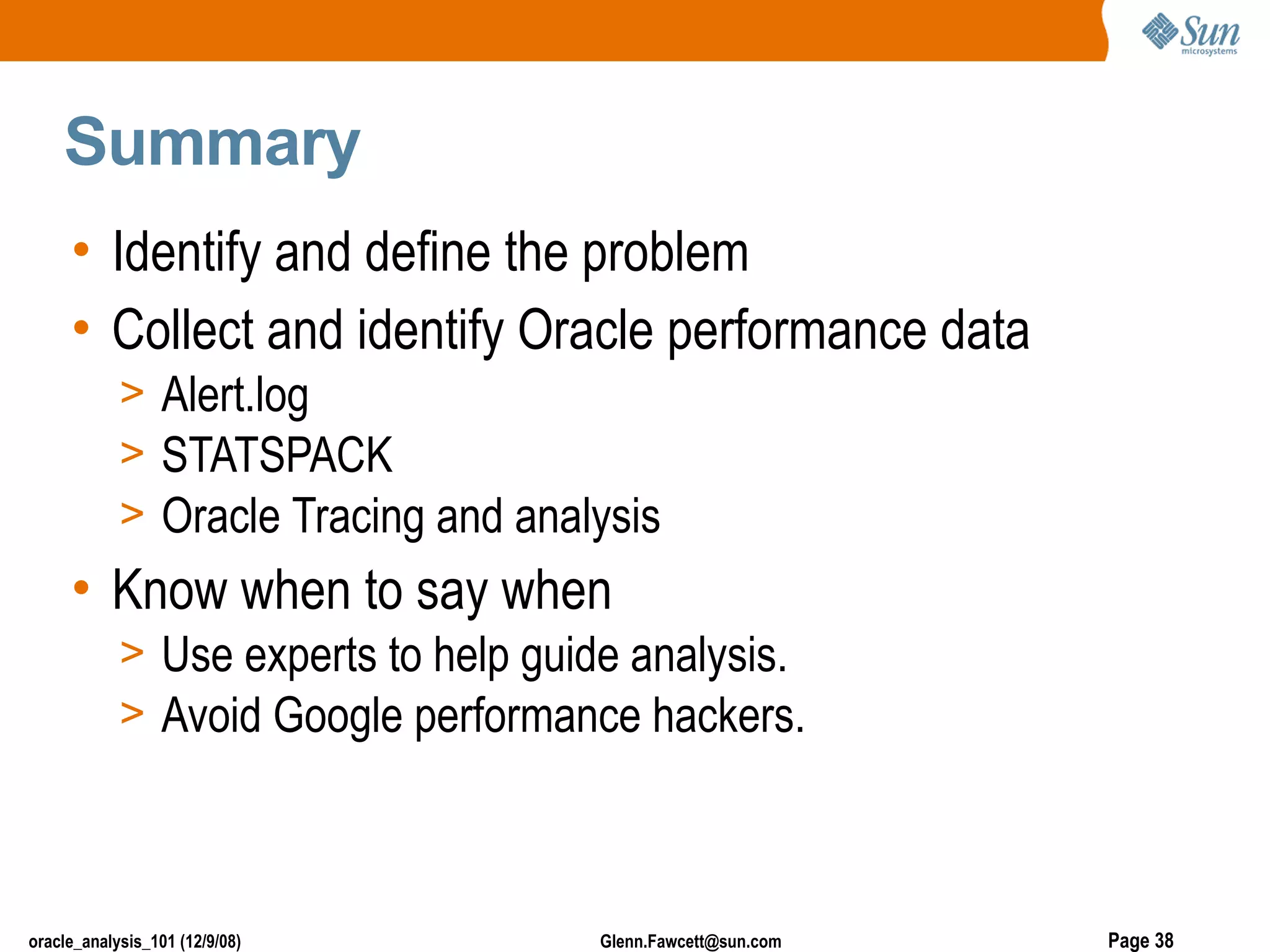 Oracle analysis 101_v1.0_ext | PDF | Databases | Computer Software and Applications