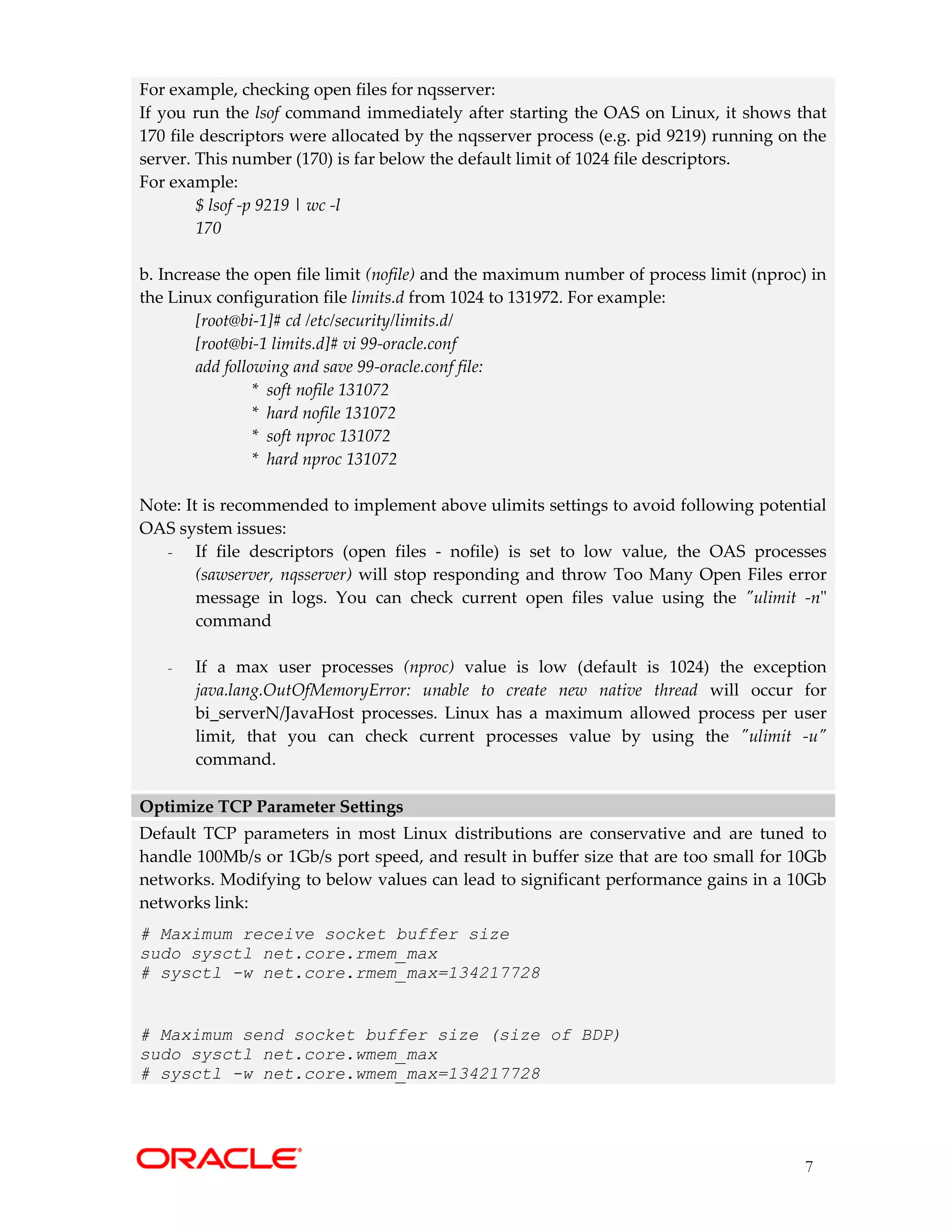 Oracle Analytics Server Infrastructure Tuning Guide V2pdf