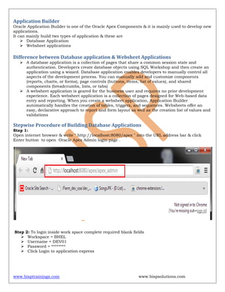 Oracle apex hands on lab#2 | PDF