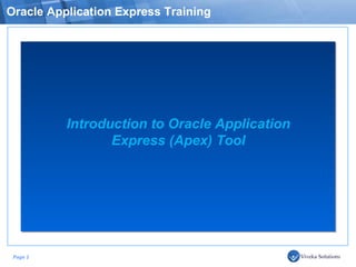 Oracle Apex Overview | PPT