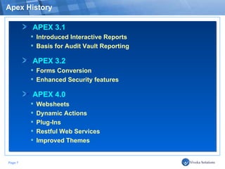 Oracle Apex Overview | PPT