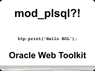 Oracle Apex Technical Introduction | PPTX