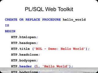 Oracle Apex Technical Introduction | PPTX