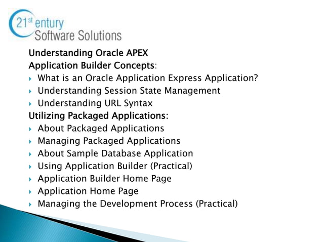 Oracle apex training | PPT