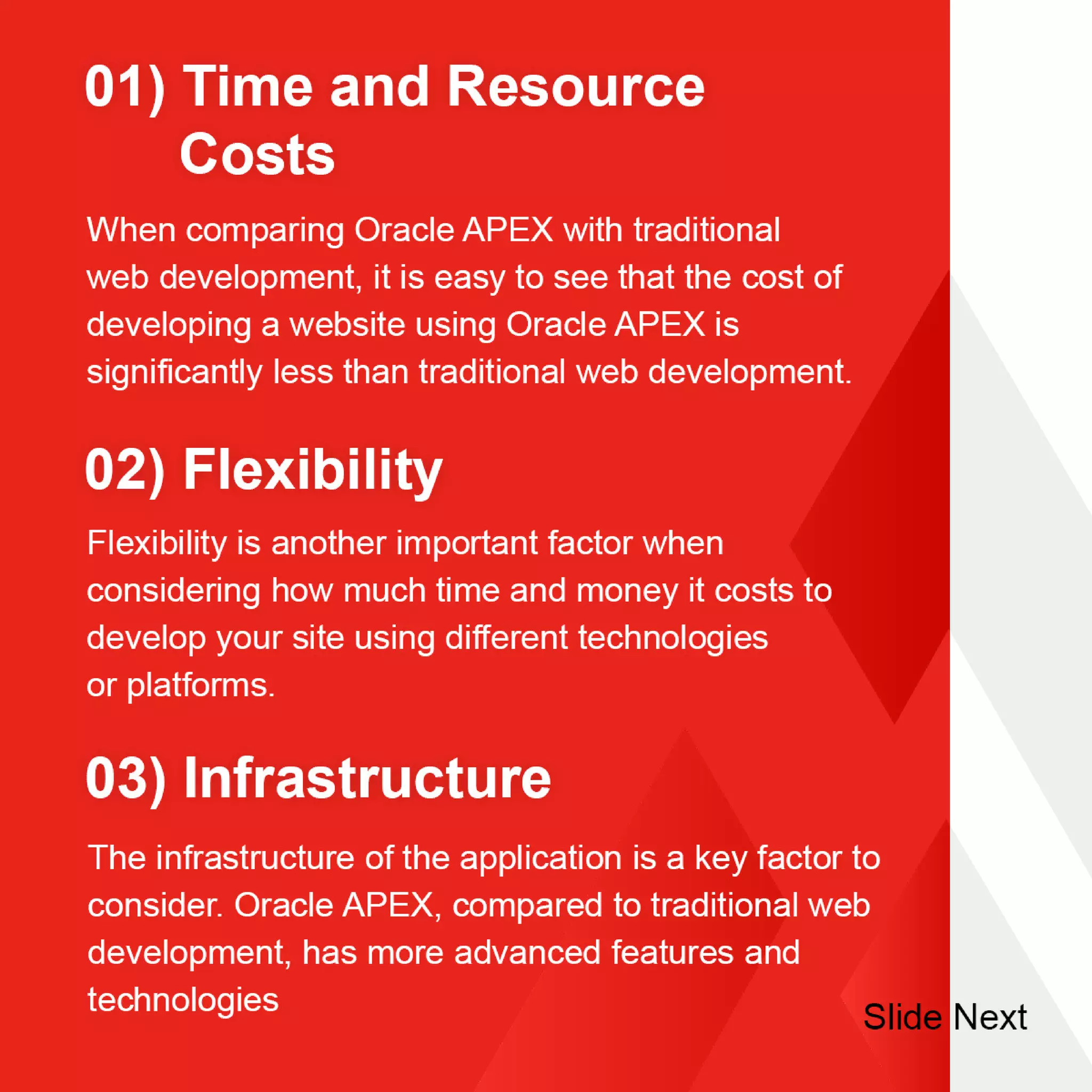 Oracle APEX Vs Traditional Web Development | Abacasys | PDF