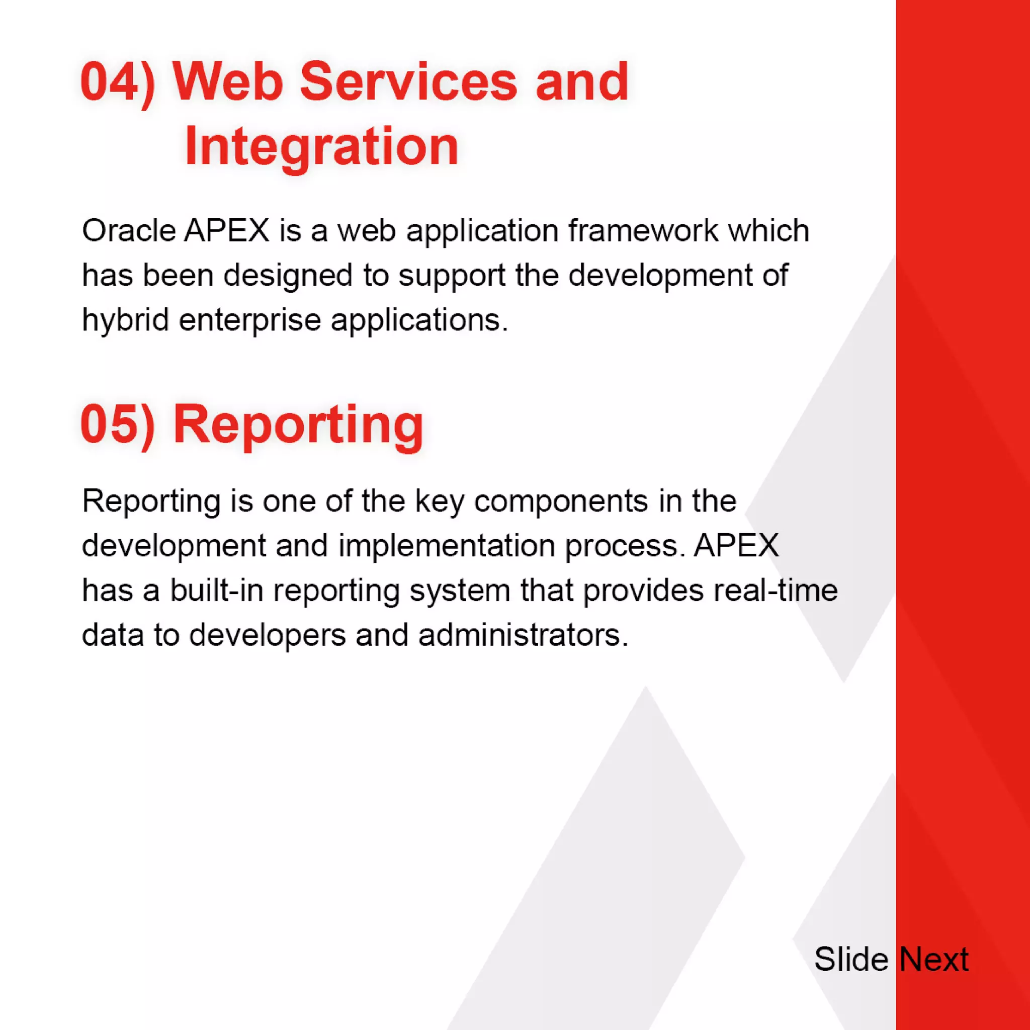 Oracle APEX Vs Traditional Web Development | Abacasys | PDF