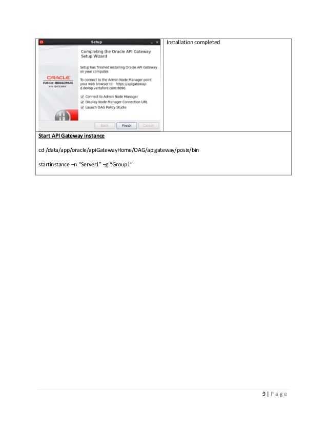 Oracle Api Gateway Installation