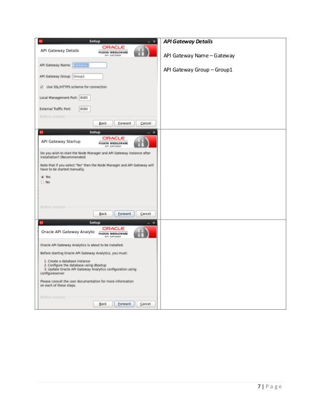 Oracle Api Gateway Installation