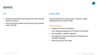 Oracle OCI APIs and SDK | PPT
