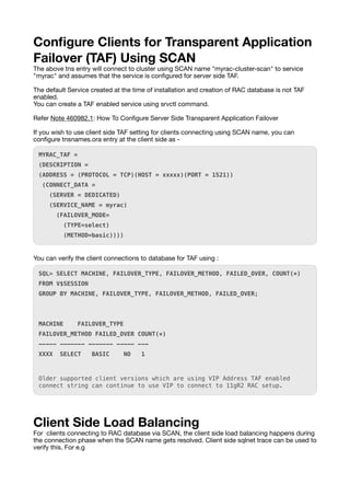 Oracle Application Continuity with Oracle RAC for java | PDF