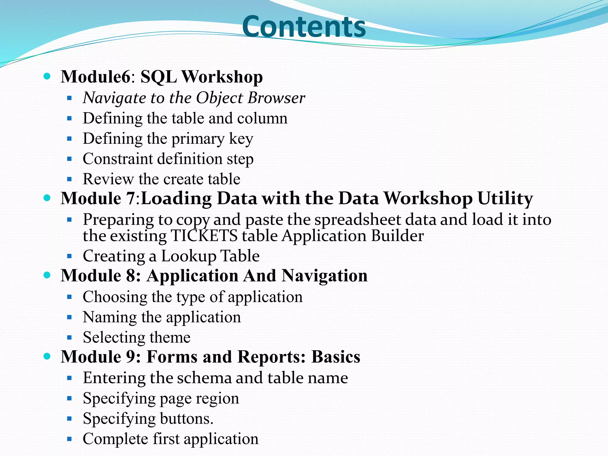 Oracle application express ppt | PPTX