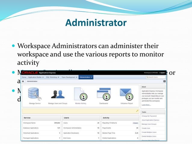 Oracle Application Express Ppt Ppt