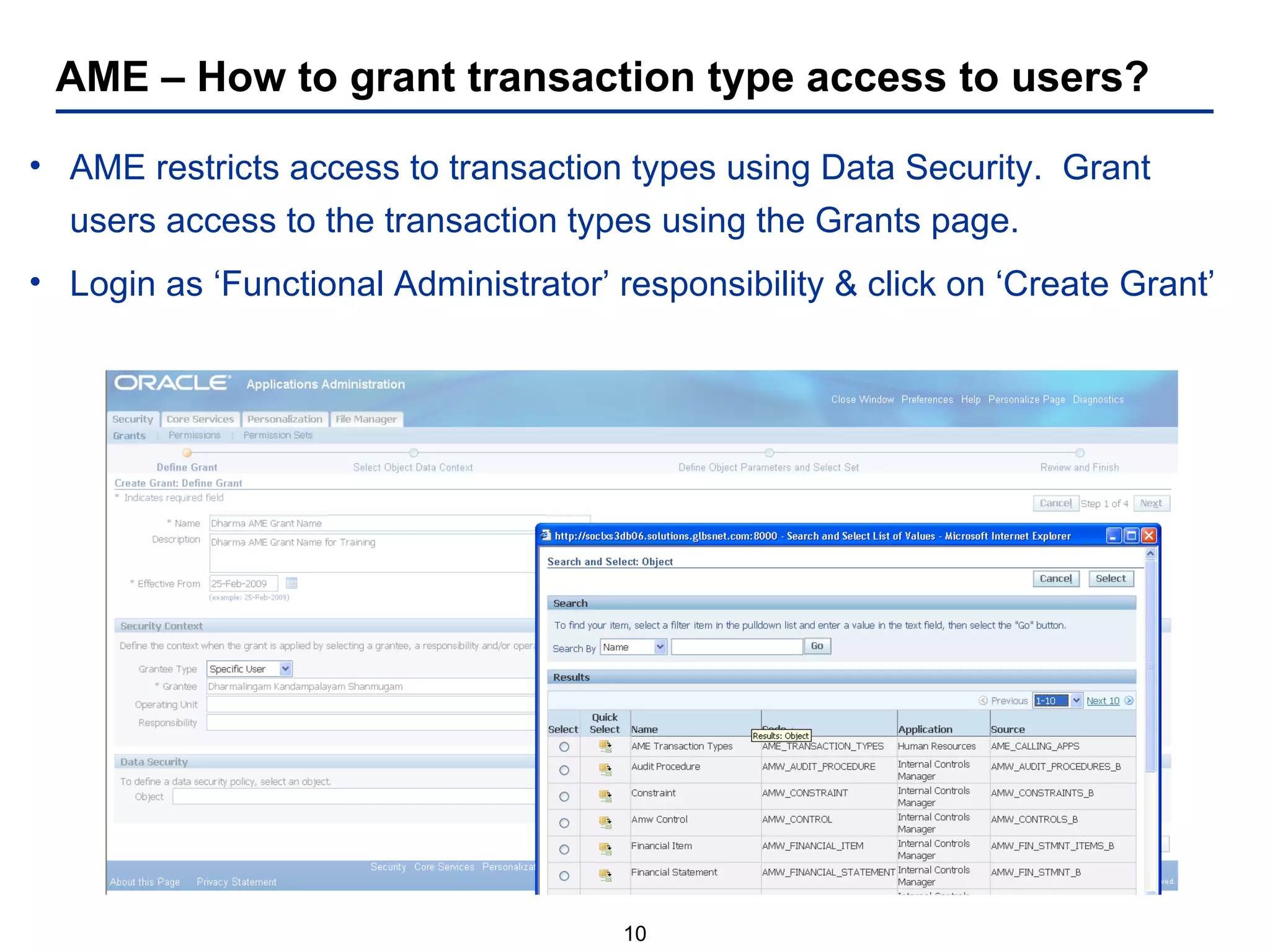 Oracle Applications - R12 Approvals Management Engine - AME Training | PPT