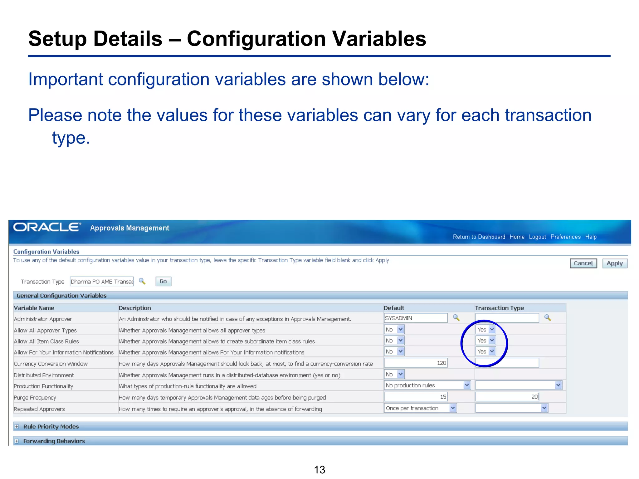Oracle Applications - R12 Approvals Management Engine - AME Training | PPT