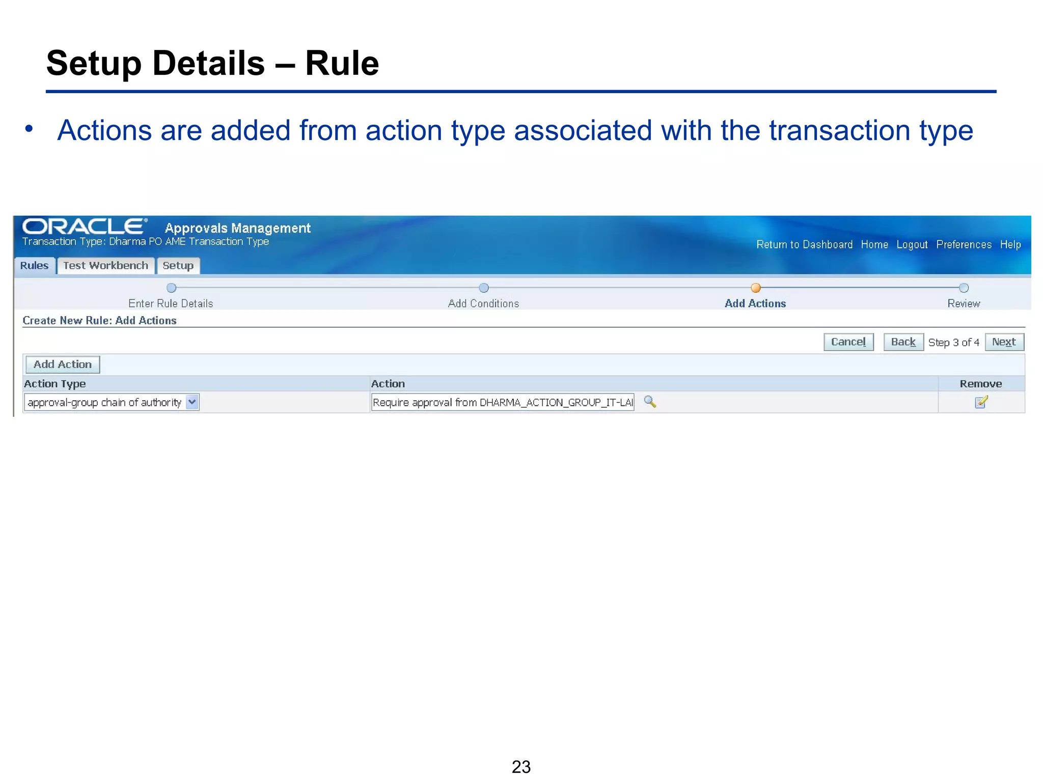 Oracle Applications - R12 Approvals Management Engine - AME Training | PPT
