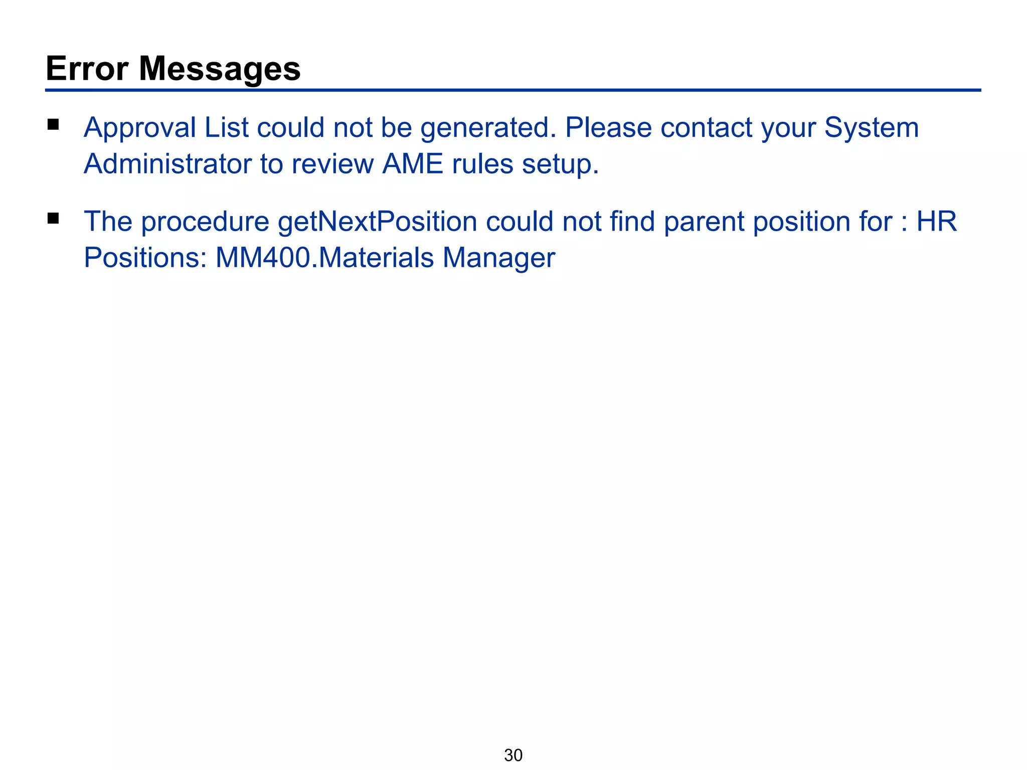 Oracle Applications - R12 Approvals Management Engine - AME Training | PPT