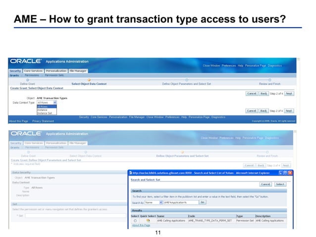Oracle Applications - R12 Approvals Management Engine - AME Training | PPT