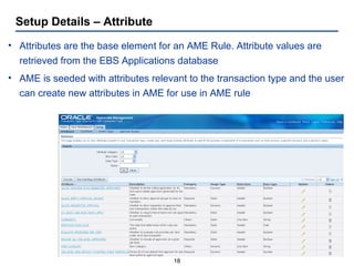 Oracle Applications - R12 Approvals Management Engine - AME Training | PPT