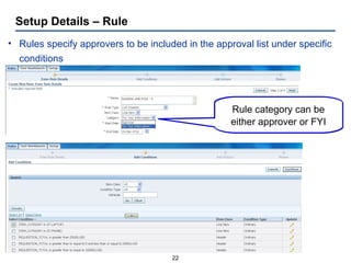 Oracle Applications - R12 Approvals Management Engine - AME Training | PPT