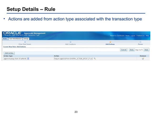 Oracle Applications - R12 Approvals Management Engine - AME Training | PPT