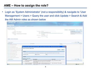 Oracle Applications - R12 Approvals Management Engine - AME Training | PPT