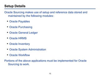 Oracle Applications R12 Sourcing Training | PPT