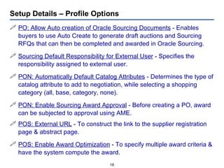Oracle Applications R12 Sourcing Training | PPT