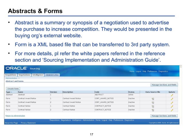Oracle Applications R12 Sourcing Training | PPT | Business | Business ...