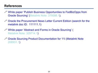 Oracle Applications R12 Sourcing Training | PPT