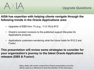 Oracle Applications Upgrade Strategies | PPT