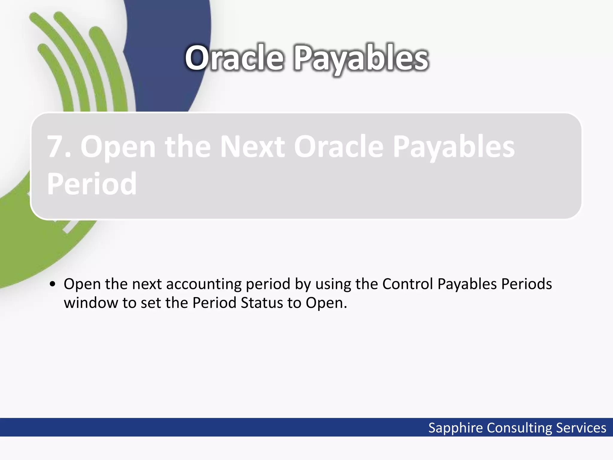 Oracle Applications Period Closing Processes Humtv | PPTX