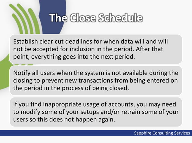 Oracle Applications Period Closing Processes Humtv | PPTX