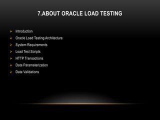 Oracle application testing suite online training | PPT