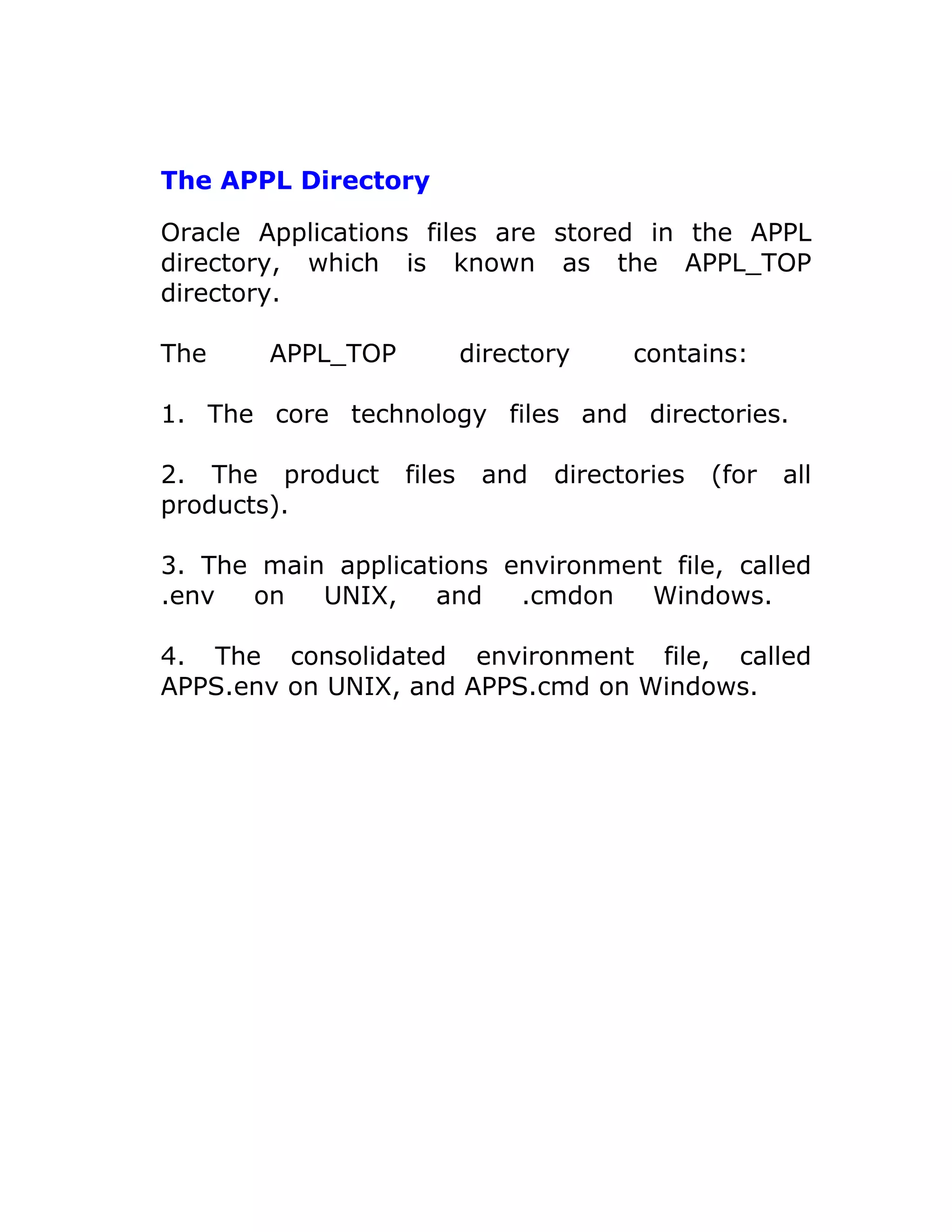 Oracle apps 11i file system | DOC