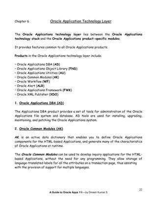 Oracle apps 11i tutorial(v2) | PDF